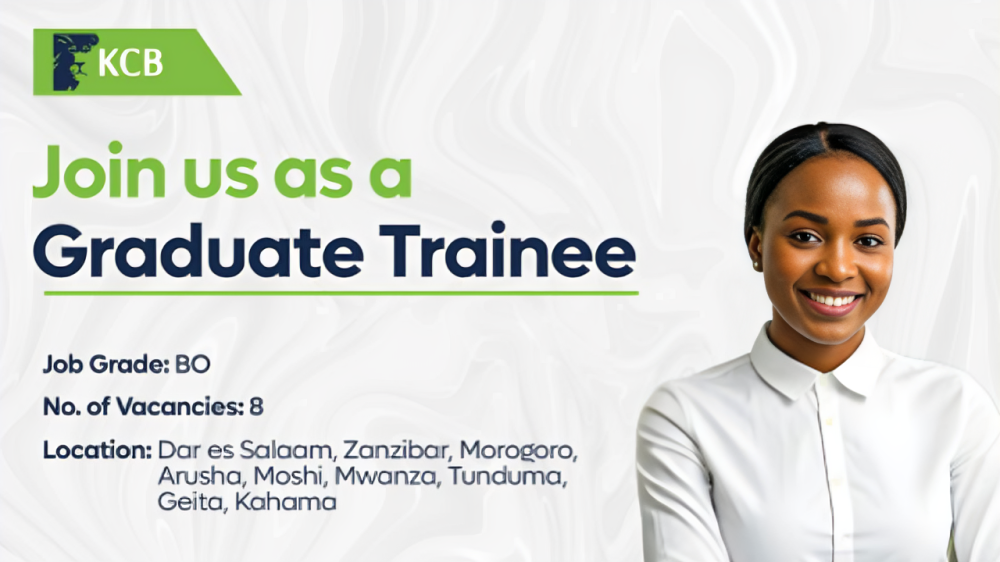 KCB Bank Graduate Trainee Program May 2025
