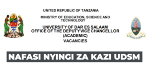 UDSM Vacancies September 2025